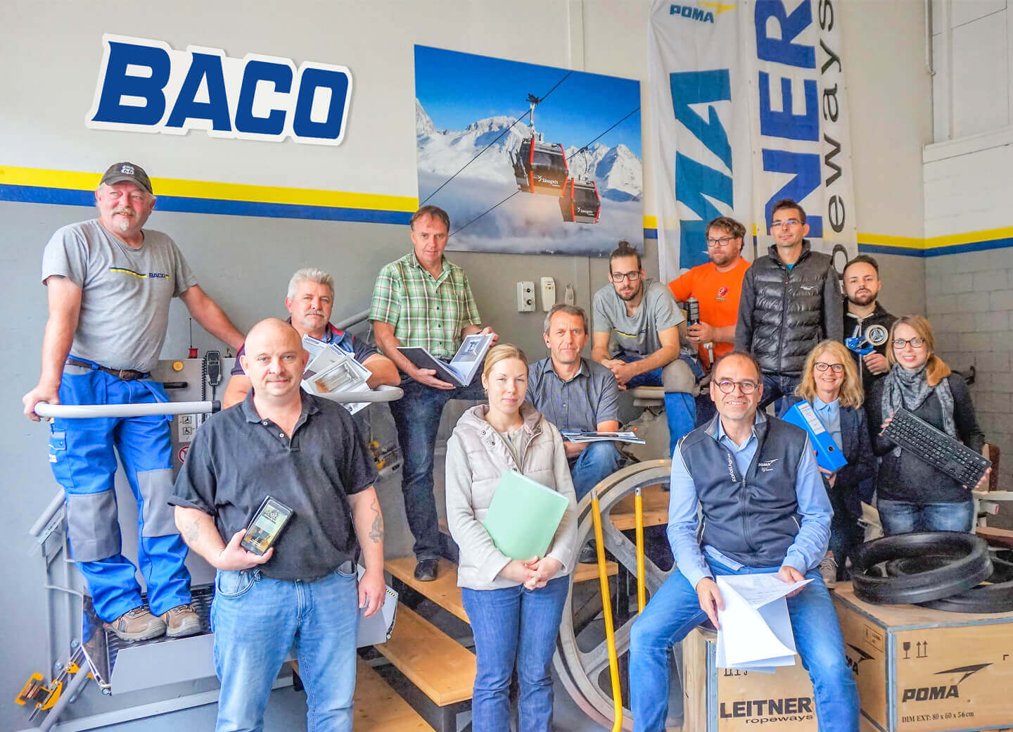 BACO - POMA Ropeway transport in Switzerland