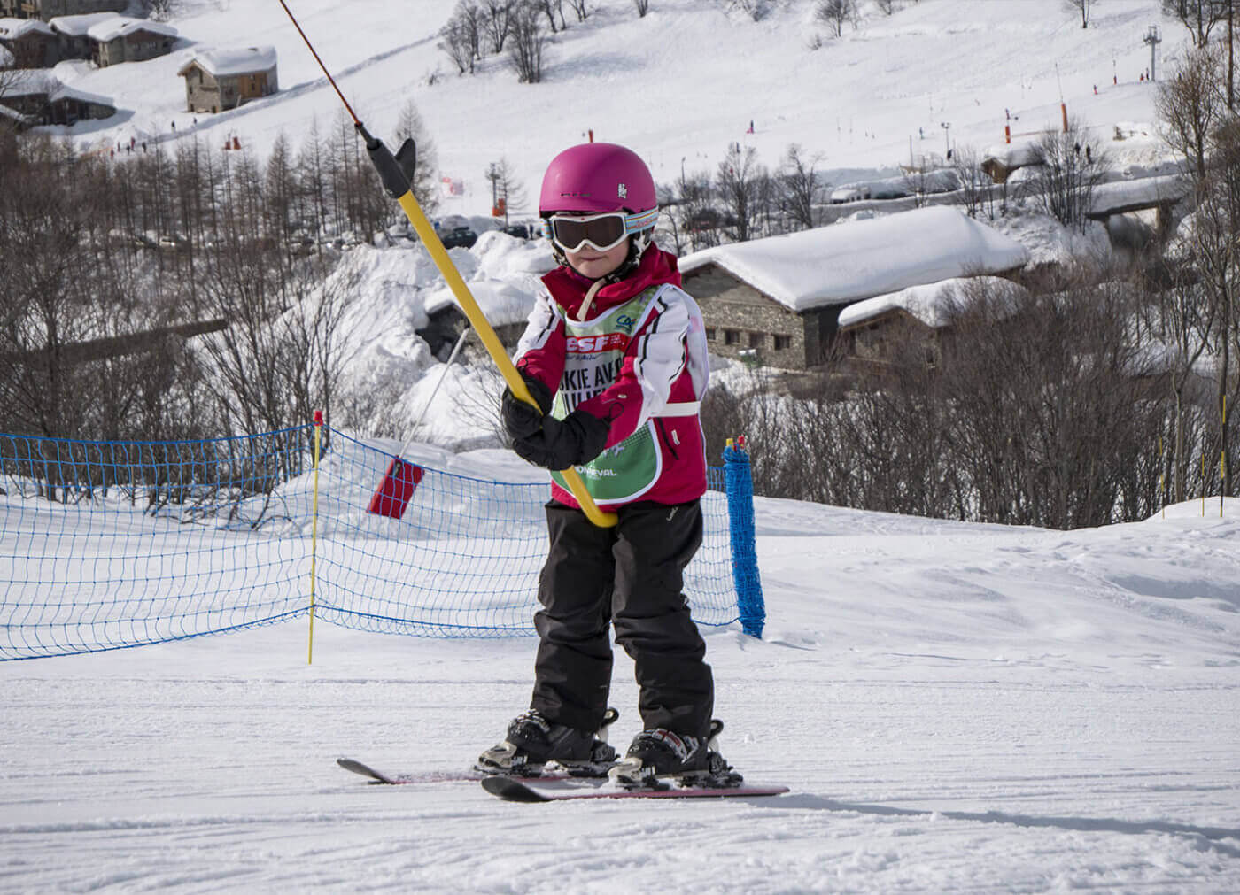 Spring-box surface lift POMA• From beginner slopes to slaloms