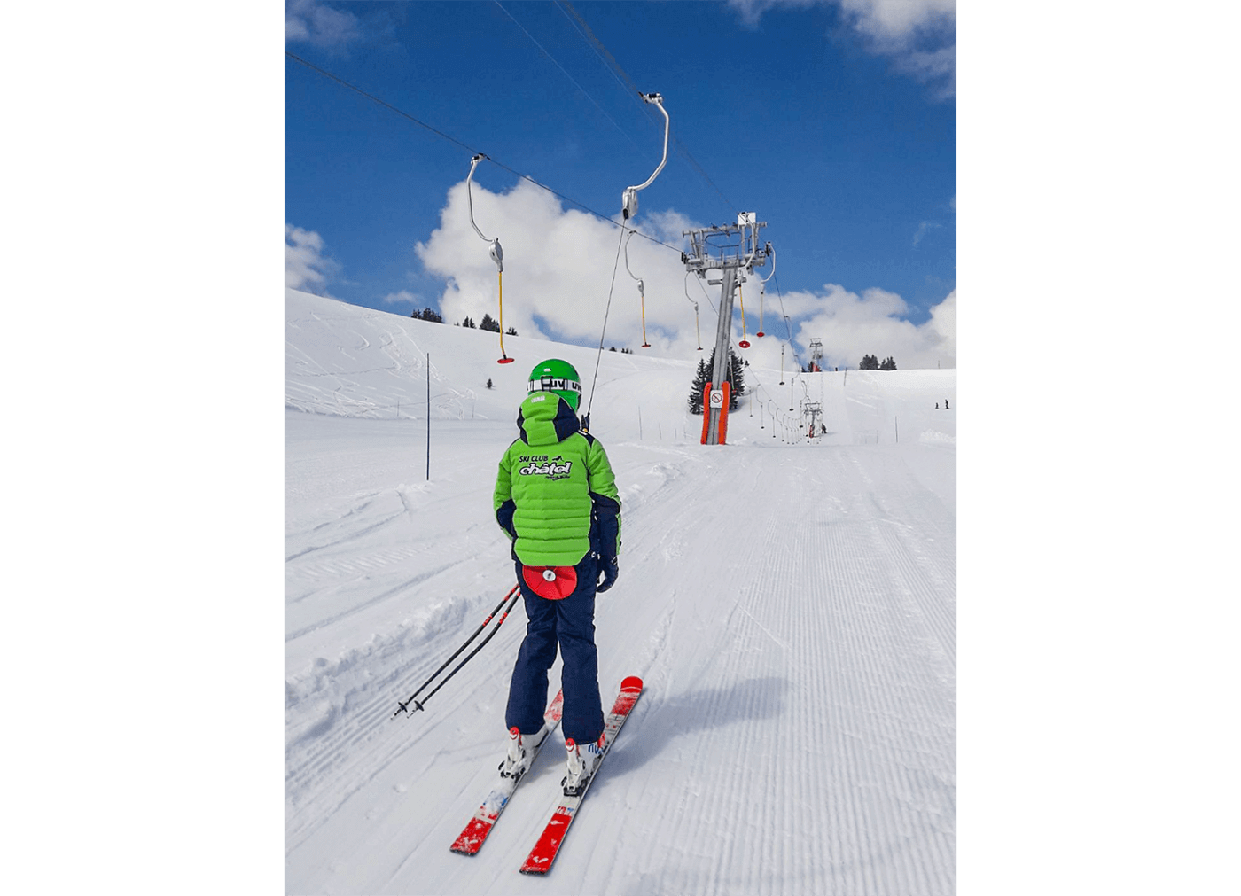 Téléski à enrouleurs POMA• Idéal pour les skieurs débutants