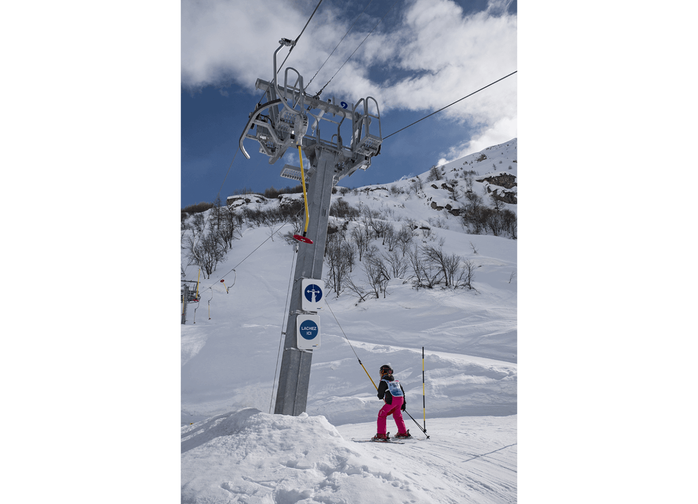 Téléski à enrouleurs POMA• Idéal pour les skieurs débutants
