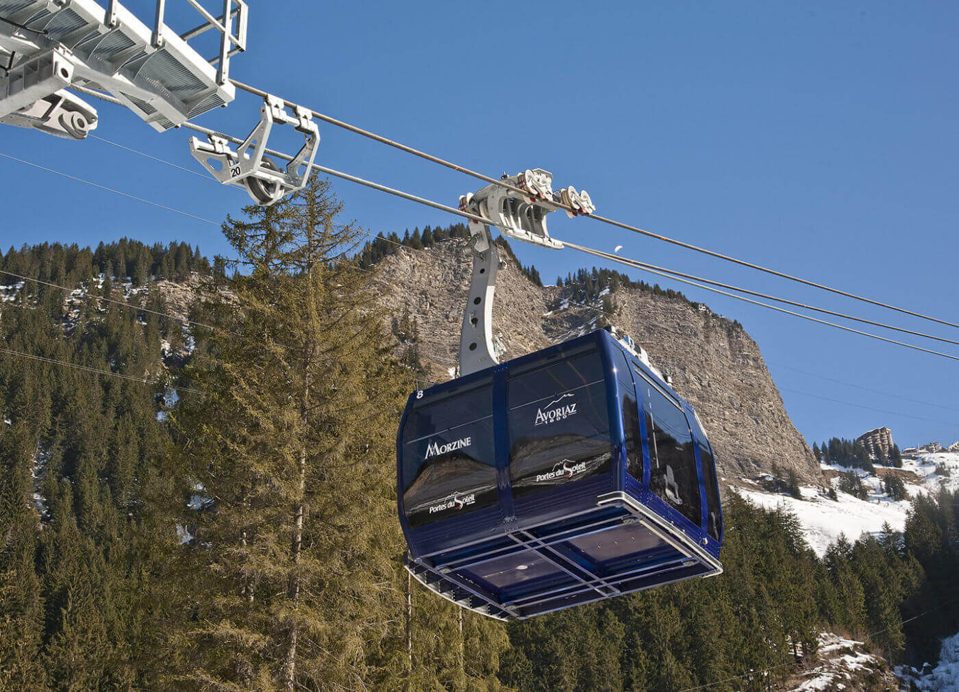 Prodains Express Avoriaz • Téléphérique débrayable 3S - POMA
