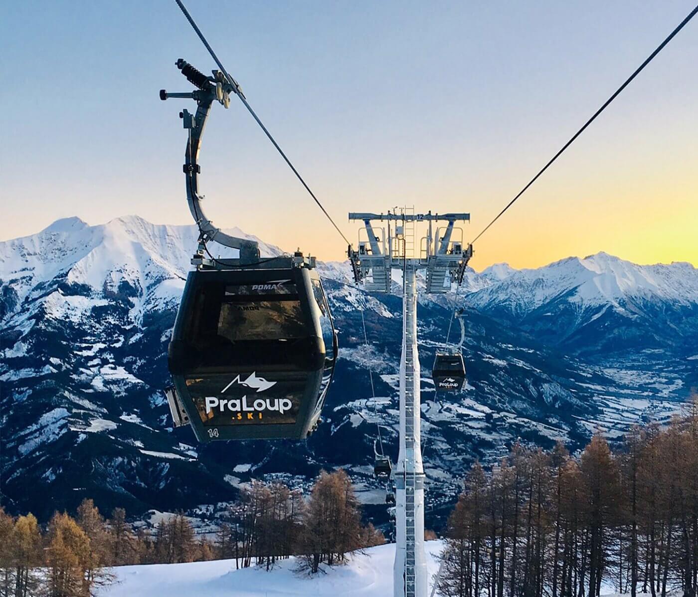 Télécabine Diablerets Express POMA, un + pour le confort des skieurs