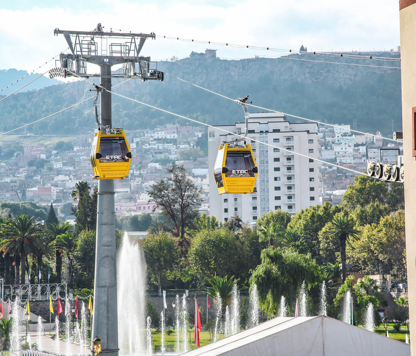 The Tlemcen tourist gondola lift, in Algeria - POMA ETAC
